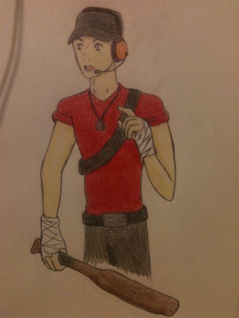 One Of Many Drawings Of Scout From TF By KingdomHurts On DeviantArt