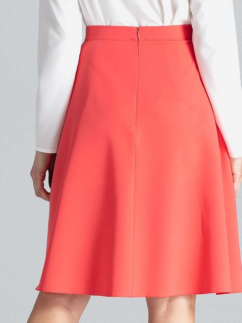 Спідниця міді жіноча Lenitif L038 L Коралова 5902194368834 в