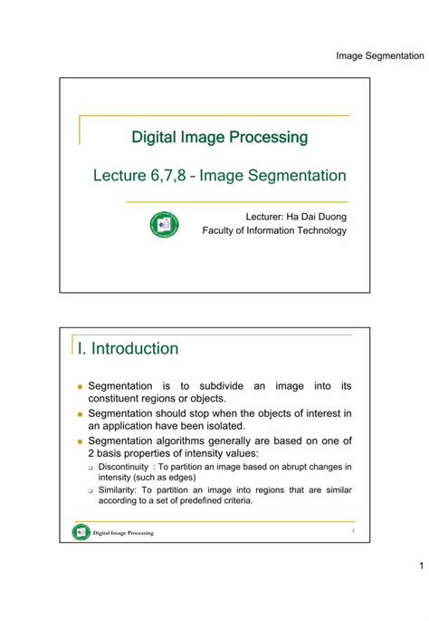 Pdf Digital Image Processing Lecture 6 7 8 Image … Vn