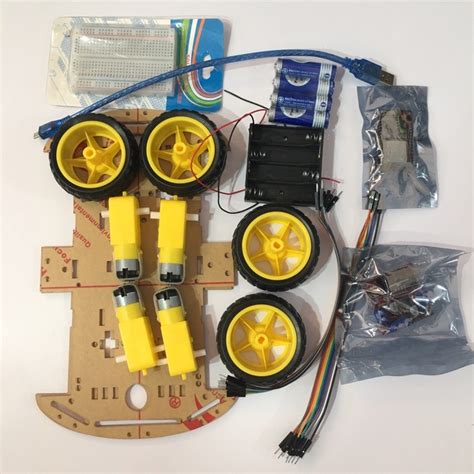 Bộ Thực Hành Xe Robot 3 Bánh4bánh điều Khiển Module Esp32 Shopee