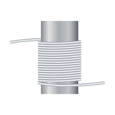 긴 스프링 코일 아이콘 흰색 배경에 고립 된 웹 디자인을 위한 긴 스프링 코일 벡터 아이콘의 만화 프리미엄 벡터