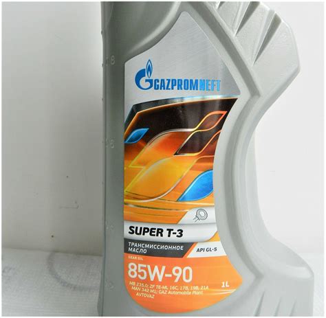 Масло трансмиссионное Газпромнефть SUPER T-3, 85W-90, 4 л, 1 шт ...
