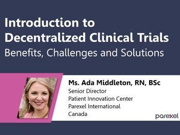 Naomi Angelotti on LinkedIn: Introduction to decentralized clinical ...