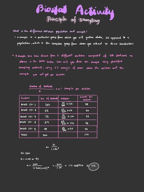 Biostat Principle Of Sampling Goles Pdf Statistics Scientific Method