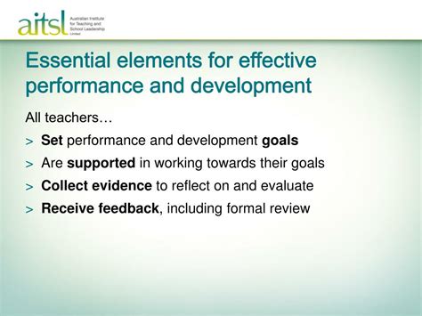 PPT Australian Teacher Performance And Development Framework PowerPoint Presentation ID