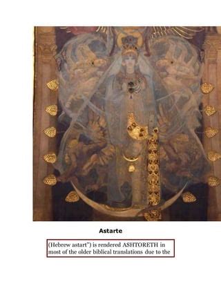 Ashtoreth Chief Pagan Semitic Goddess Of War And Sex Fertility Queen