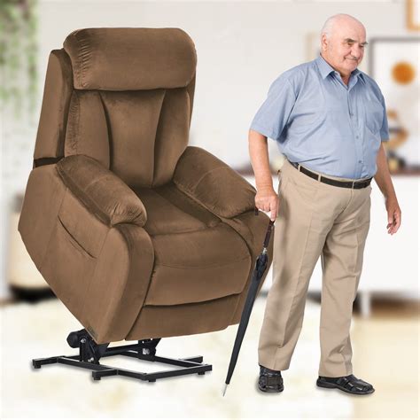 Electric Lift Chair With Power Lift Reclining Office Homcom Oversized