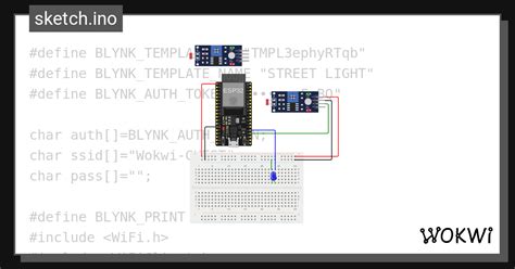 Street Light Wokwi Esp32 Stm32 Arduino Simulator