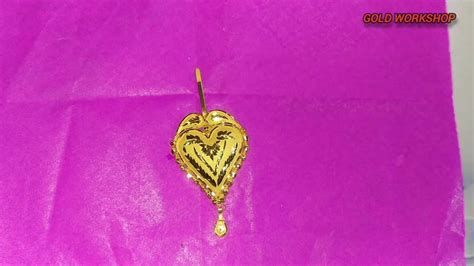 How To Make Gold Pendant Part 3 Gold Locket Macking At Home Gold Pendant Youtube