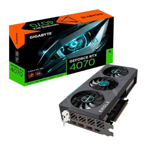 Placa De Video Gigabyte Geforce Rtx 4070 Eagle Oc 12gb Gddr6x 192 Bit Gv N4070eagle Oc 12gd