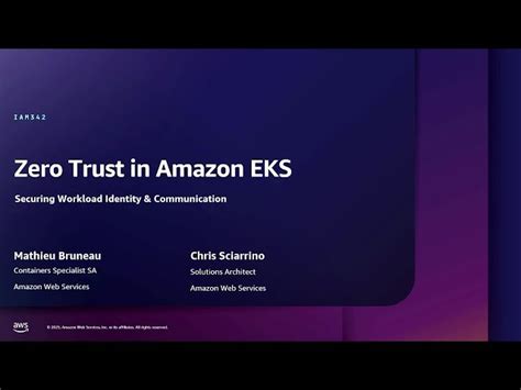 Free Video Zero Trust In Eks Securing Workload Identity And