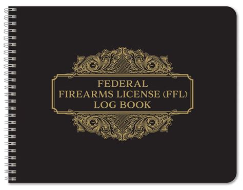 Bookfactory 11 X 85 Federal Firearms Ffl Log Book Gun Log Book
