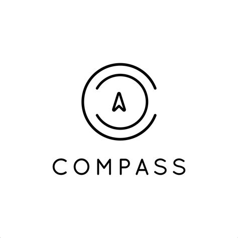 Minimalist Compass Logo Design 7319647 Vector Art At Vecteezy