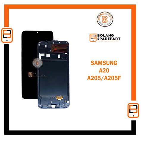 LCD SAMSUNG A20 A205F TOUCHSCREEN FRAME Lazada Indonesia