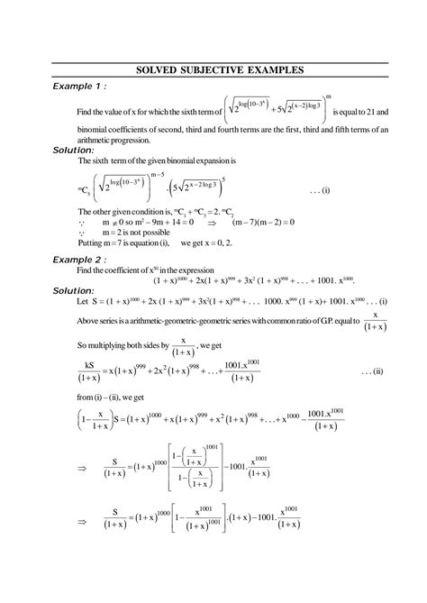 Solution Binomial Equation Studypool