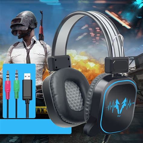 Usb Wired Gaming Headphone Led Rgb Lighting Over E Grandado