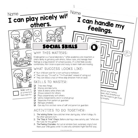 Getting Ready For Kindergarten Social Skills Lucky Little Learners