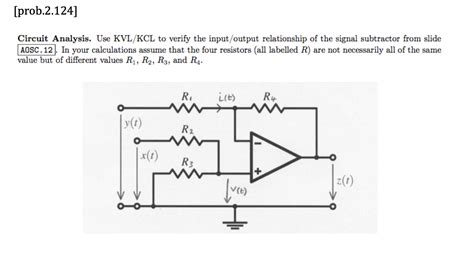 circuit analysis use kvl kcl to verify the