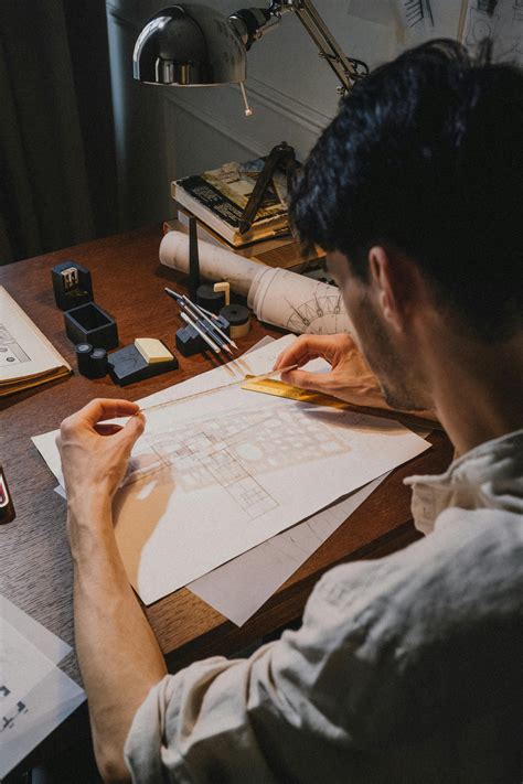 건축 건축가 계획하는 그리기 도구 그리는 노동 독창성 디자인 디자인 과정 미술용품 블루프린트 상세 도면 손