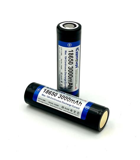 Keeppower 18650 Neopixel Battery 15a 3000mah Flat Top Saberbay