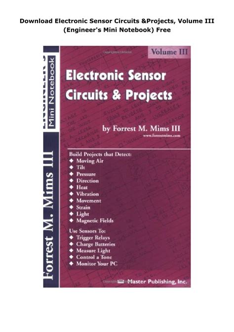 Download Electronic Sensor Circuits And Projects Volume Iii Engineers