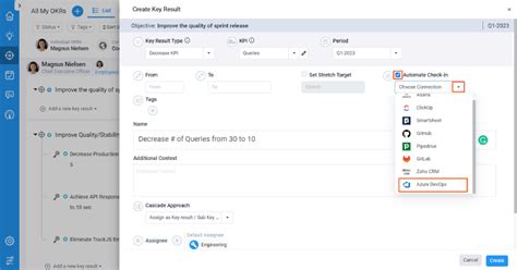 OKRs For Azure DevOps Automate Your Key Result Check In Azure DevOps KPI Profit Co