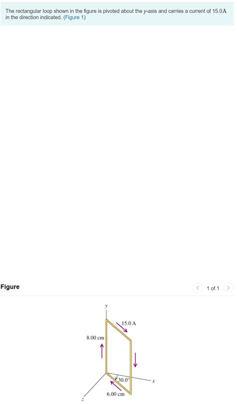 Solved The Rectangular Loop Shown In The Figure Is Pivoted Chegg