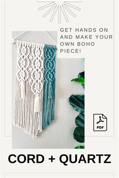 Geometric Macrame Wall Hanging Pattern Pdf Pattern Digital Download