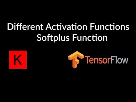 Activation Functions SoftPlus Function YouTube