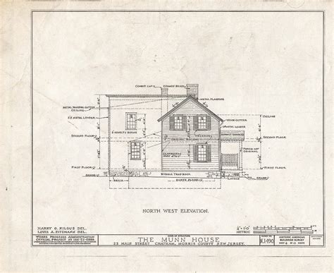 Historic Pictoric Blueprint Habs Nj14 Chat4 Sheet 6 Of 12 Day