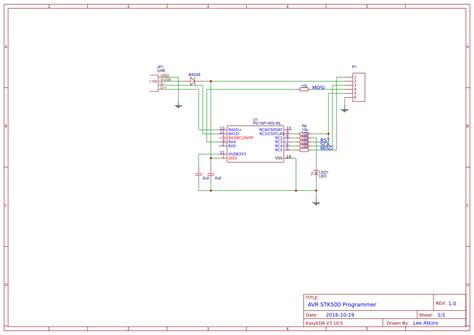 USB AVR ISP OSHWLab
