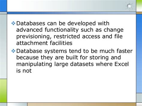 The Advantages Of Using A Database Over Excel Spreadsheets