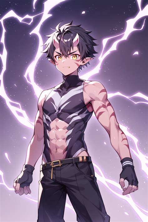 Thunder Oni By Cloversten On Deviantart