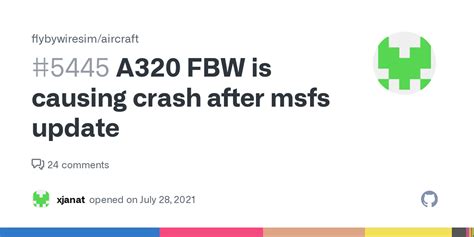 A320 Fbw Is Causing Crash After Msfs Update · Issue 5445