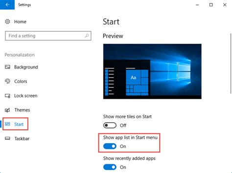 Show Or Hide App List In Windows Start Menu Dimitris Tonias