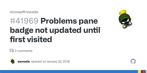 Problems Pane Badge Not Updated Until First Visited · Issue 41969