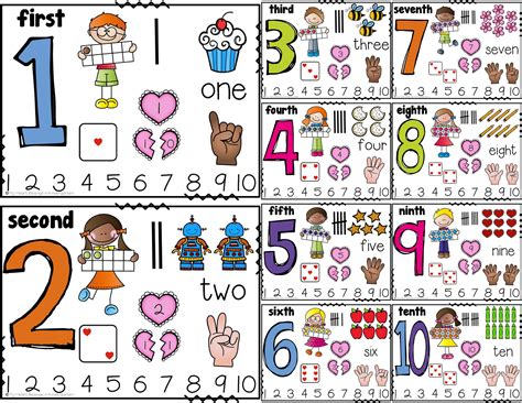 Anchor Charts Numbers To Each Colorful Poster Includes Many