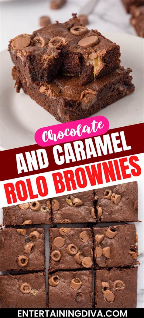 Chocolate And Caramel Rolo Brownies