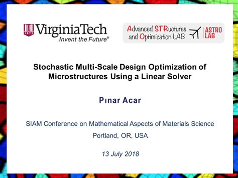 Pdf Stochastic Multi Scale Design Optimization Of Microstructures Using A Linear Solver