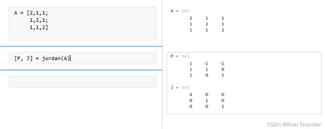 matlab 处理 矩阵分解与若尔当标准形 matlab若当标准型 csdn博客