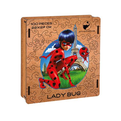 Lady Bug Wooden Puzzle A4 22 X 27 Cm 100 Pieces