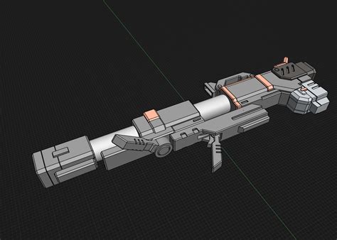 🤖 Gundam Thunderbolt Verka Foldable Rocket Launcher・ 3d File For 3d