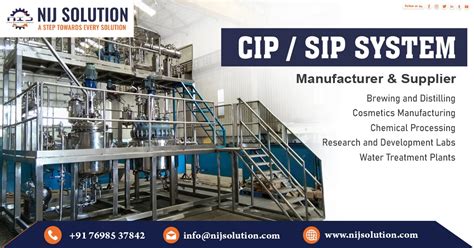 Cip And Sip Systems Manufacturers In India Nij Solution