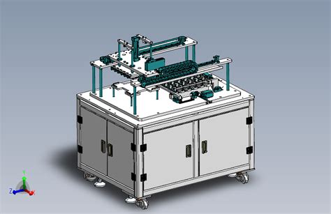 xy双向多点位置变距机构 solidworks 2018 模型图纸下载 懒石网