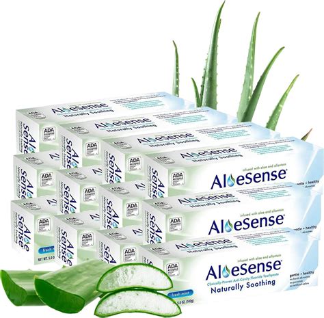Aloesense Fluoride Toothpaste Naturally Soothing Care For