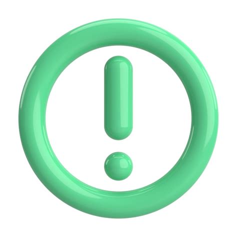 경고 기호 느낌표 3d 그림 프리미엄 사진