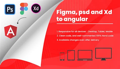 Convert Figma Xd Psd And Sketch Designs To The Angular By Christina