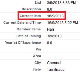 How To Display Current Date In A Field Using Formula Field InfallibleTechie