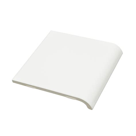 Daltile 0100 White A4200 Radius Mud Bullnose 2 X 6 Finish Trim