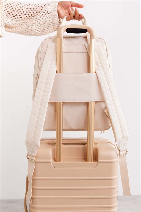 BÉis The Expandable Backpack In Beige Beige Rucksack For Work